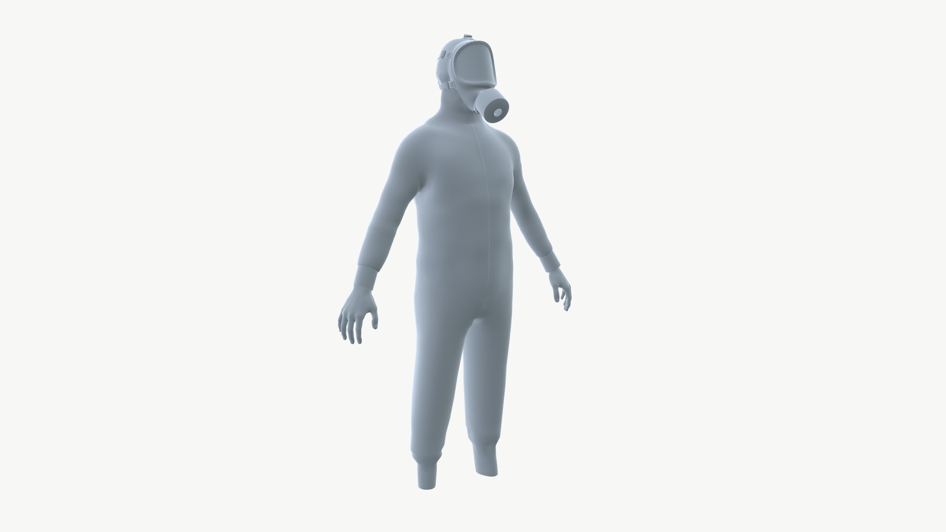 3D Gas Suit And Mask Model - TurboSquid 2259532