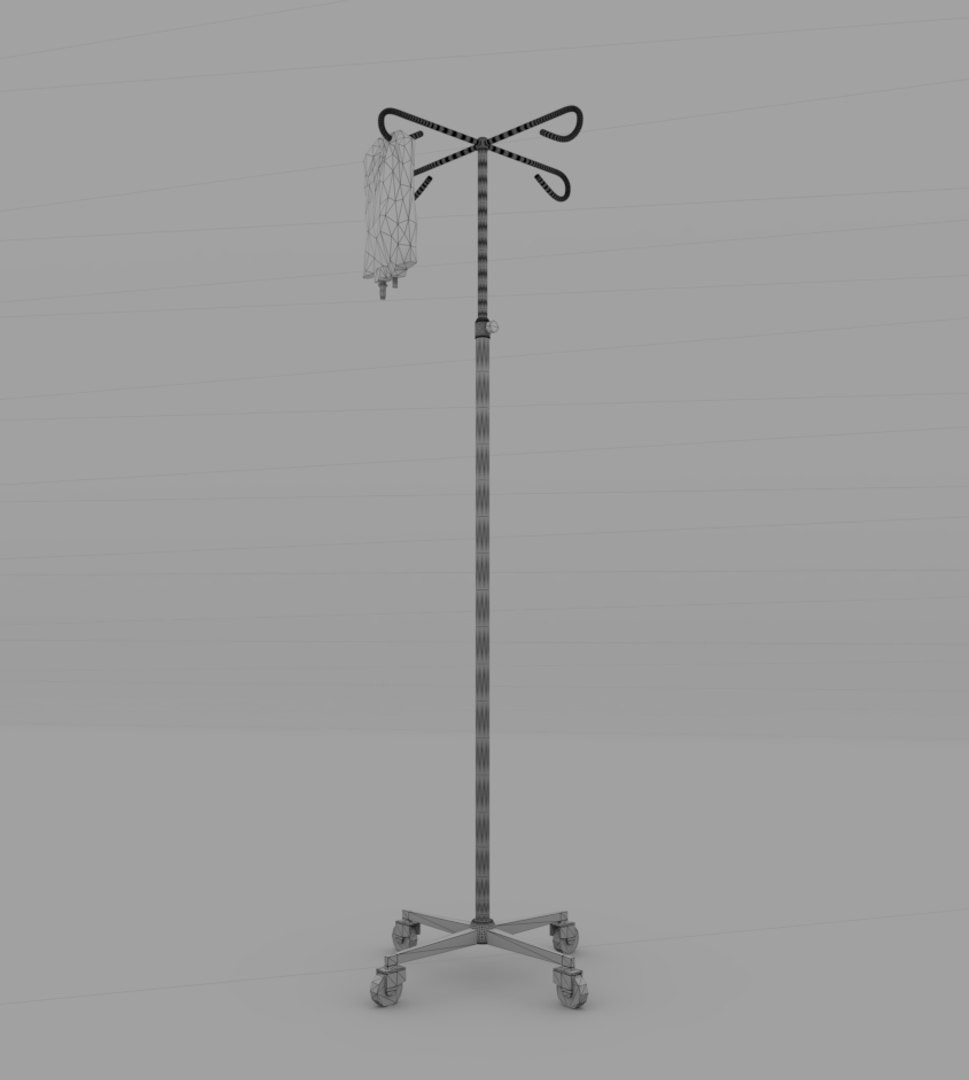 Iv Stand 3D Model - TurboSquid 1367345