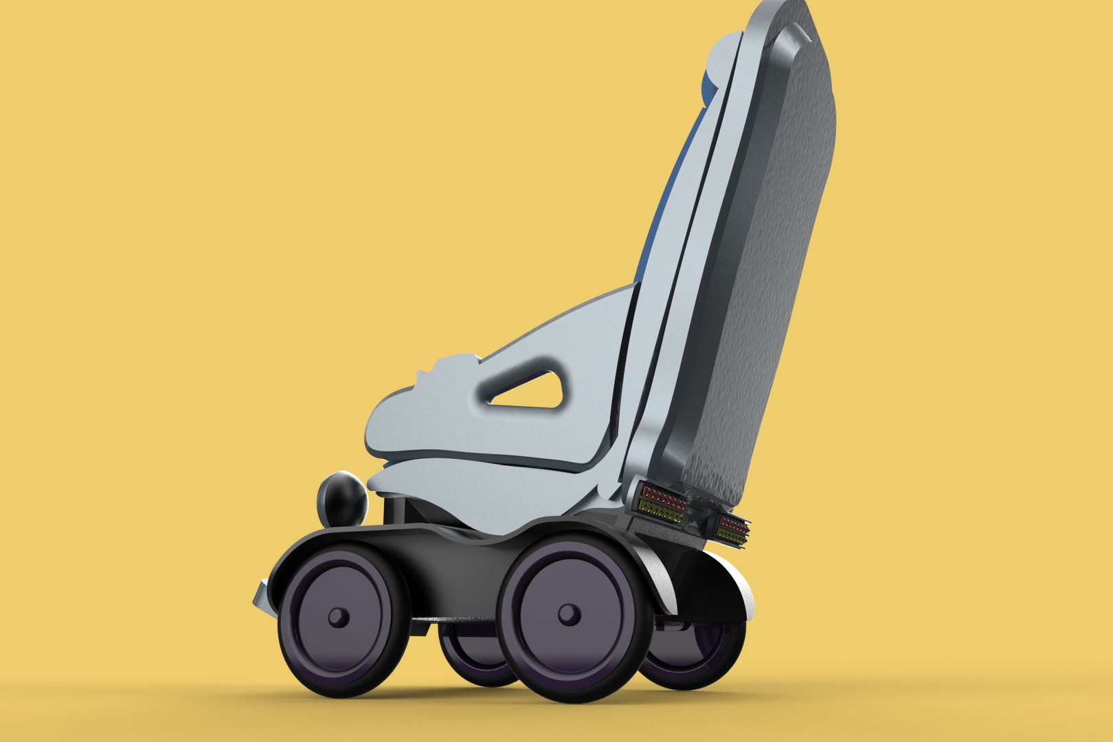 3D SELF-DRIVING SMART ELECTRIC WHEELCHAIR AUTONOMOUS ROBOT VEHICLE ...