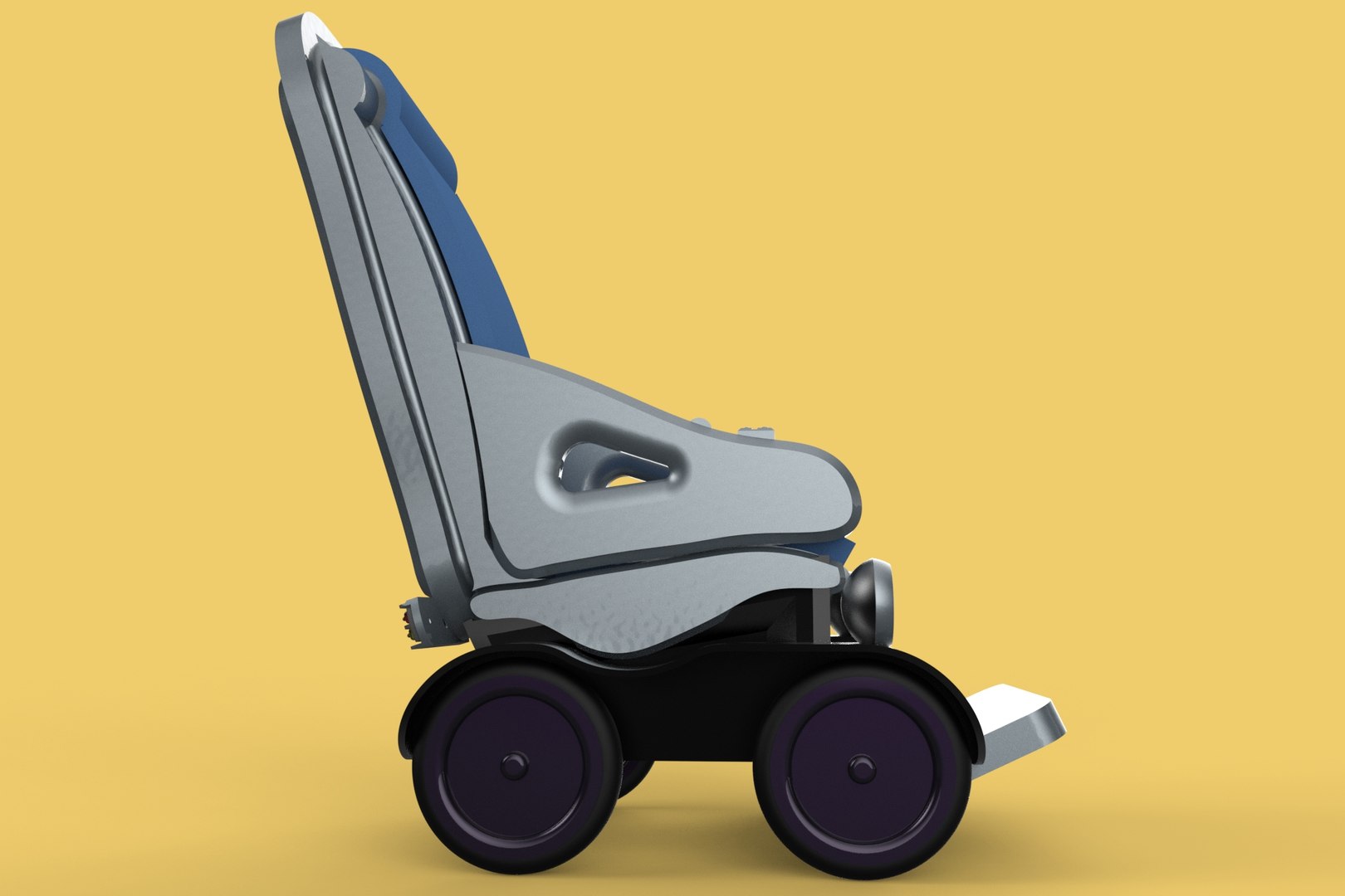 3D SELF-DRIVING SMART ELECTRIC WHEELCHAIR AUTONOMOUS ROBOT VEHICLE ...