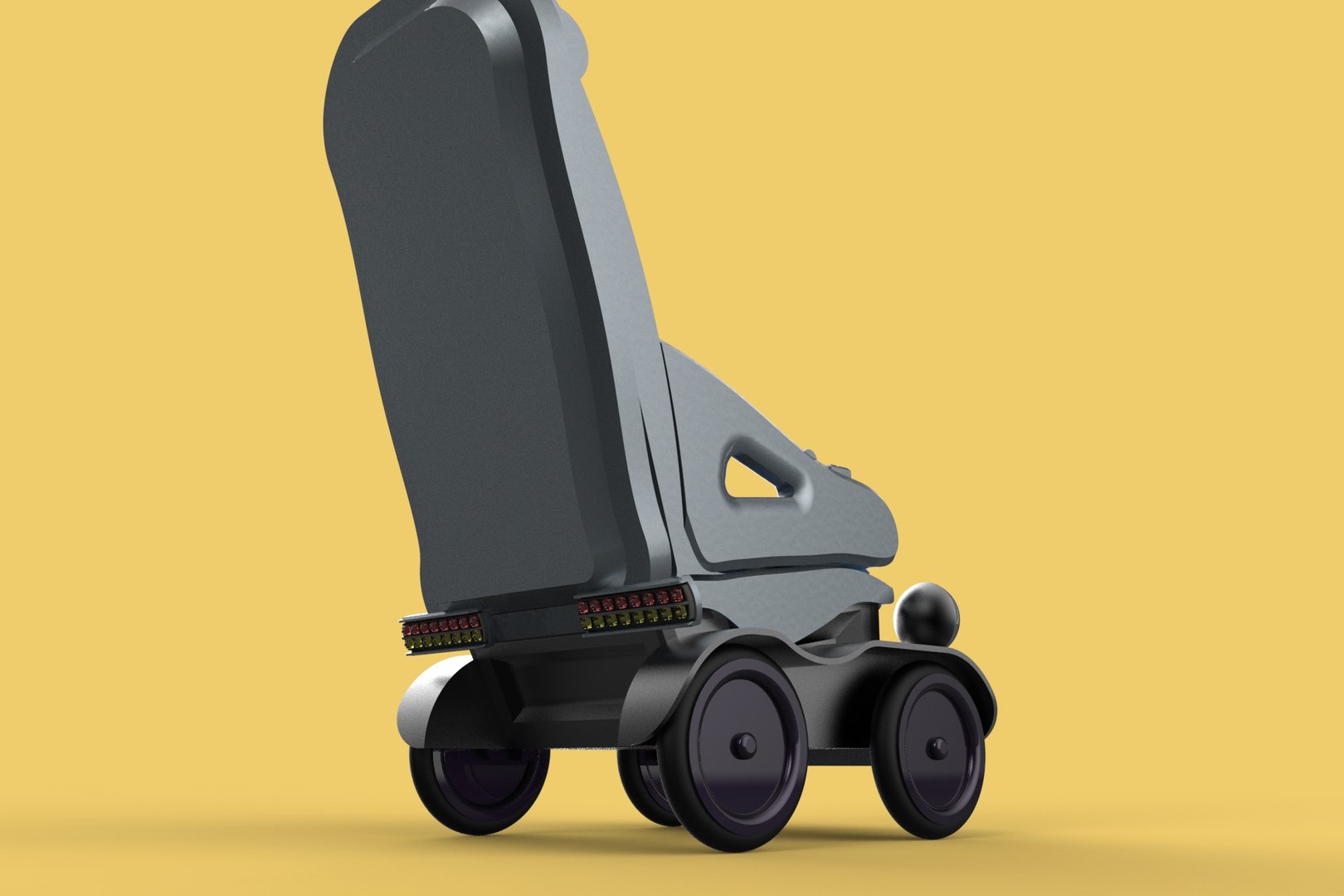 3D SELF-DRIVING SMART ELECTRIC WHEELCHAIR AUTONOMOUS ROBOT VEHICLE ...