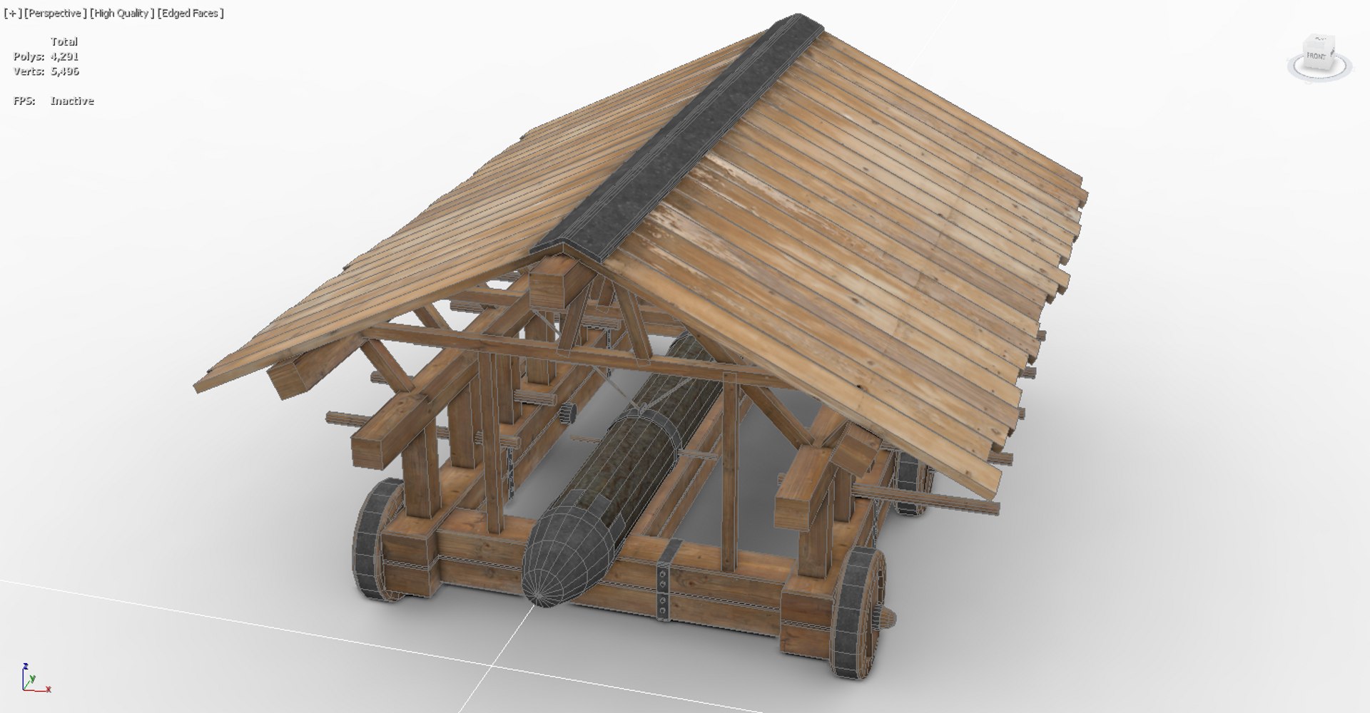 Medieval Battering Ram 3D Model - TurboSquid 1828278