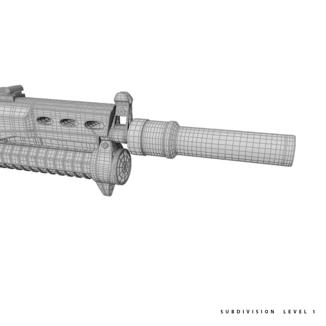3d Pp-19 Bizon Submachine Gun
