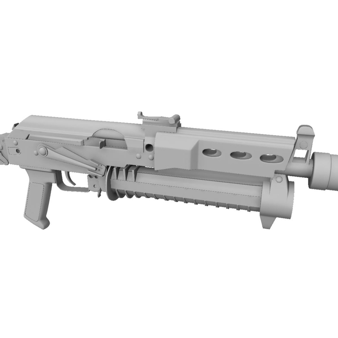 3d Pp-19 Bizon Submachine Gun