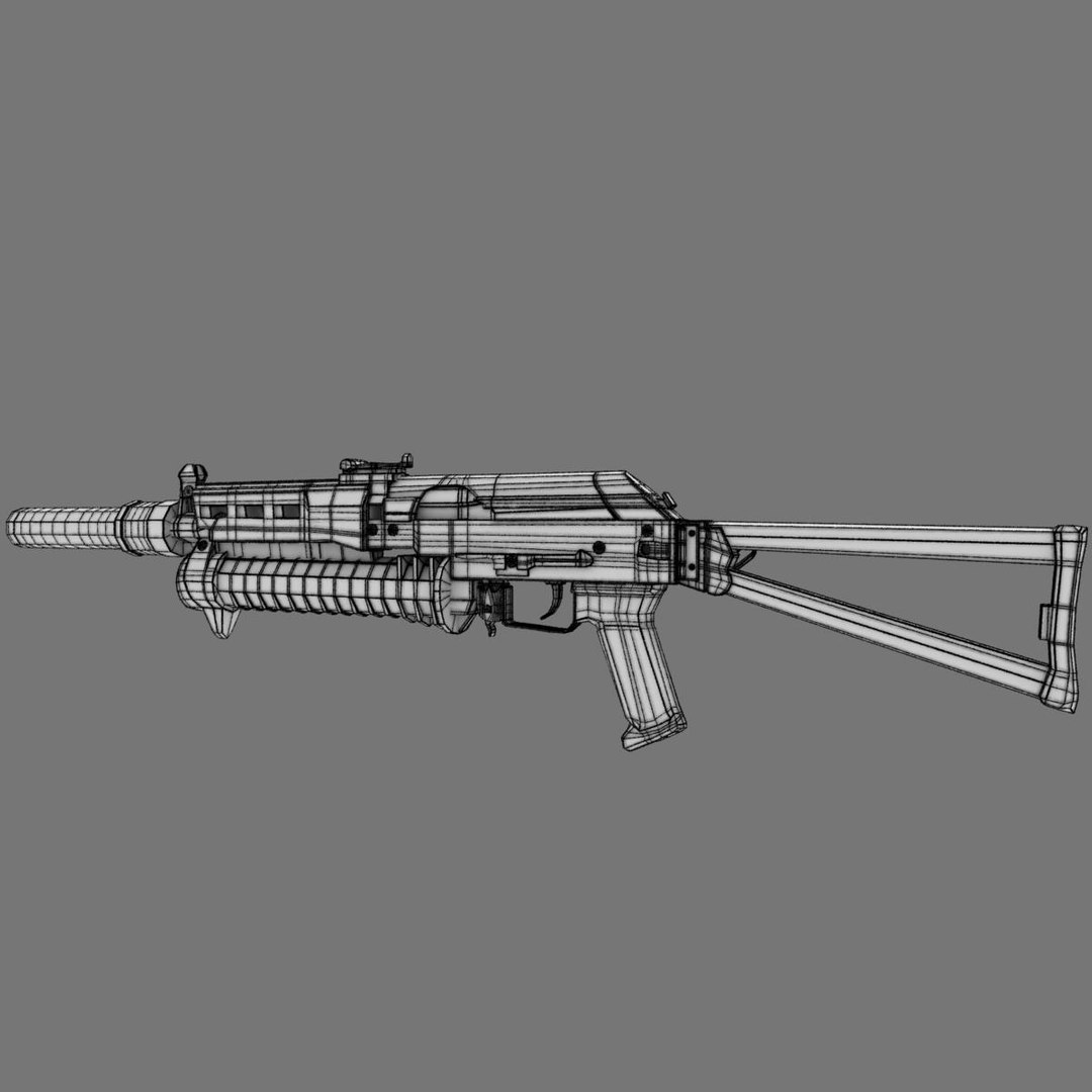 3d Pp-19 Bizon Submachine Gun