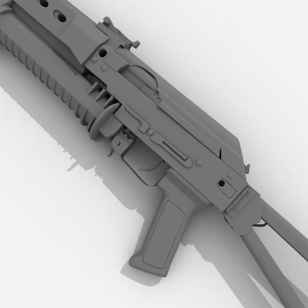 3d Pp-19 Bizon Submachine Gun