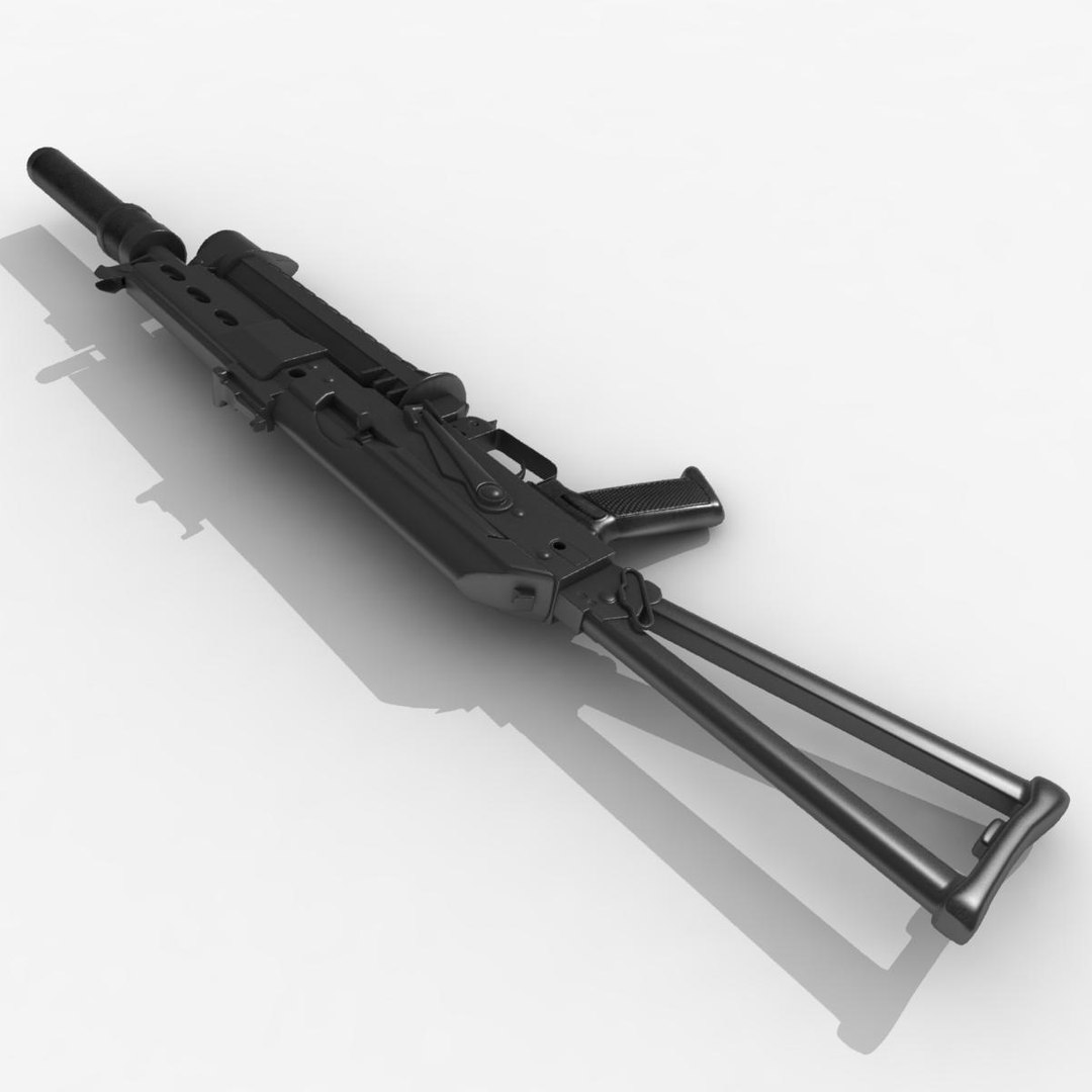 3d Pp-19 Bizon Submachine Gun