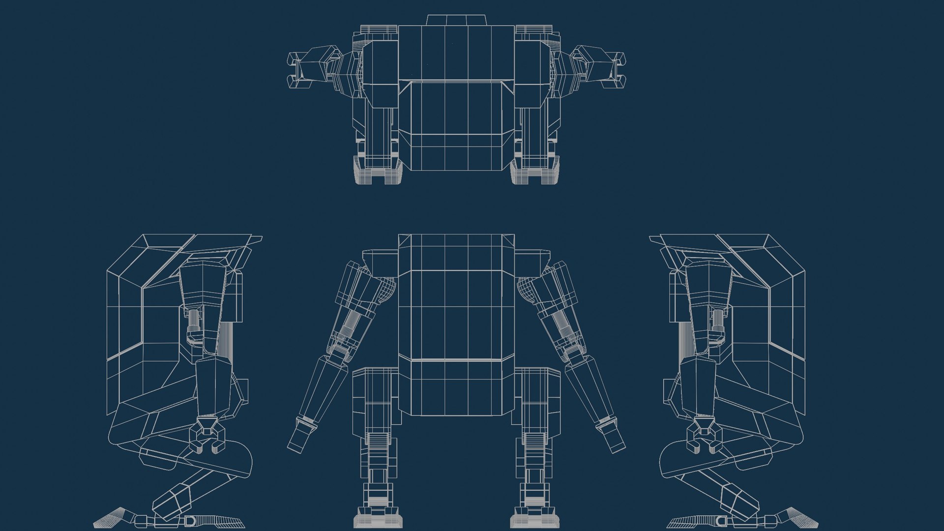 3D Giant Mech Robot Walker Unit Model - TurboSquid 2014408