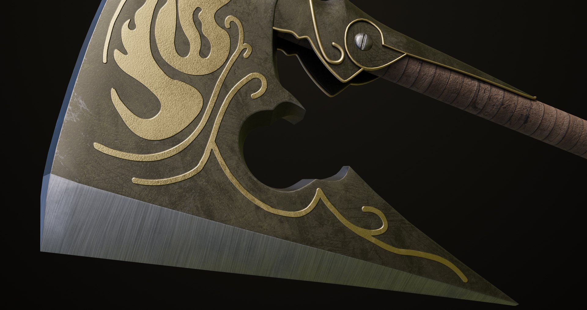 3D Battle Axe13 All PBR Unity UE Textures Included model - TurboSquid ...