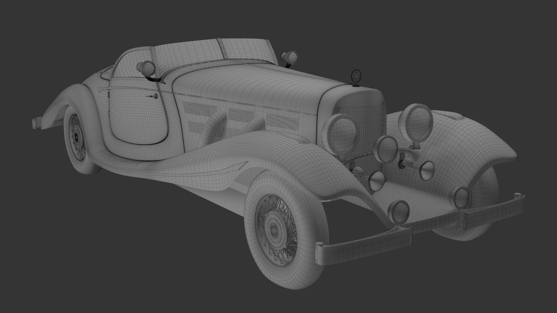 Mercedes-Benz 540K Model - TurboSquid 2085882