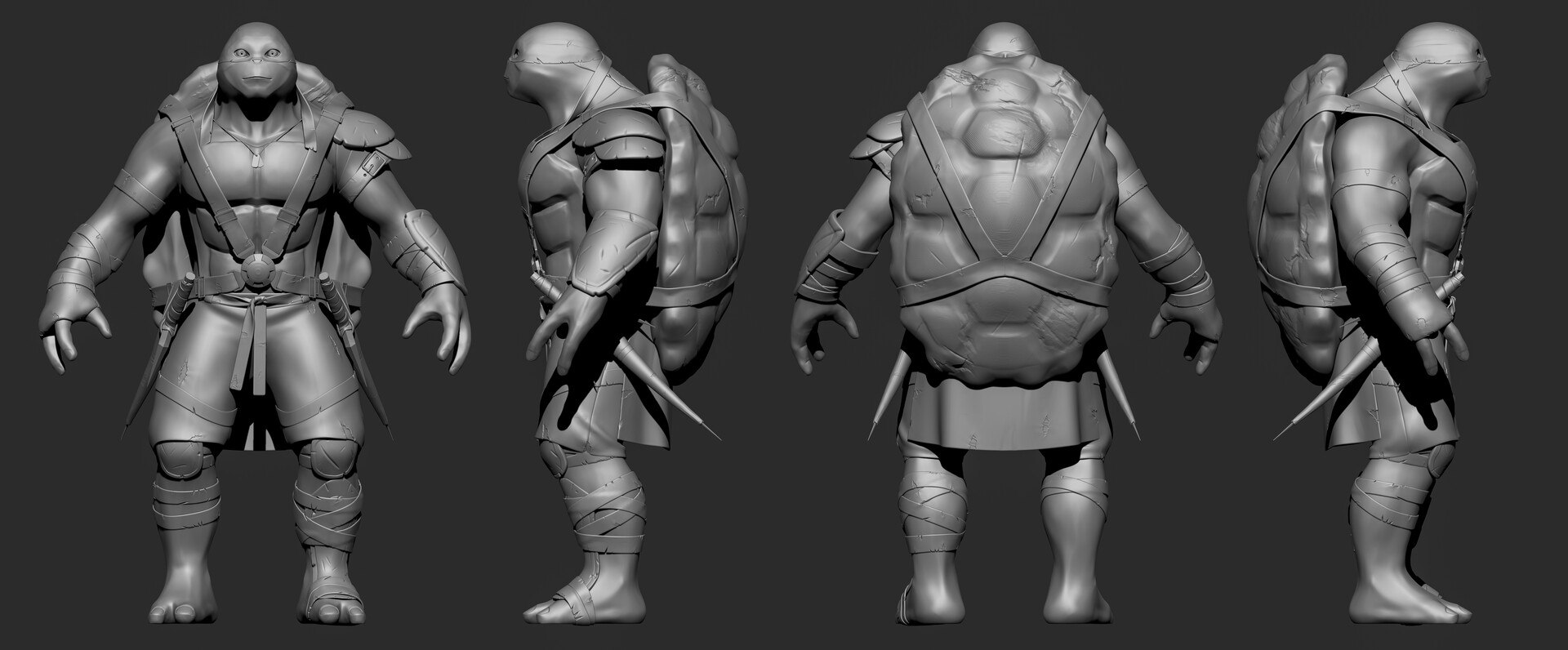 3D Model TMNT Raphael Game Ready - TurboSquid 1730181