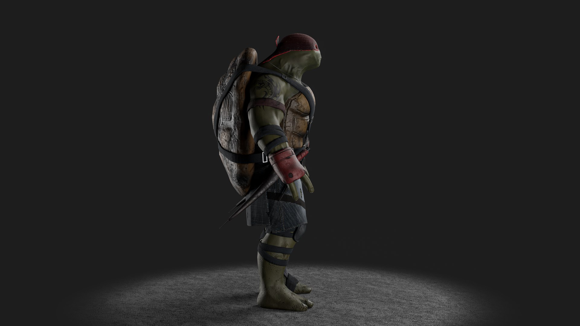 3D Model TMNT Raphael Game Ready - TurboSquid 1730181