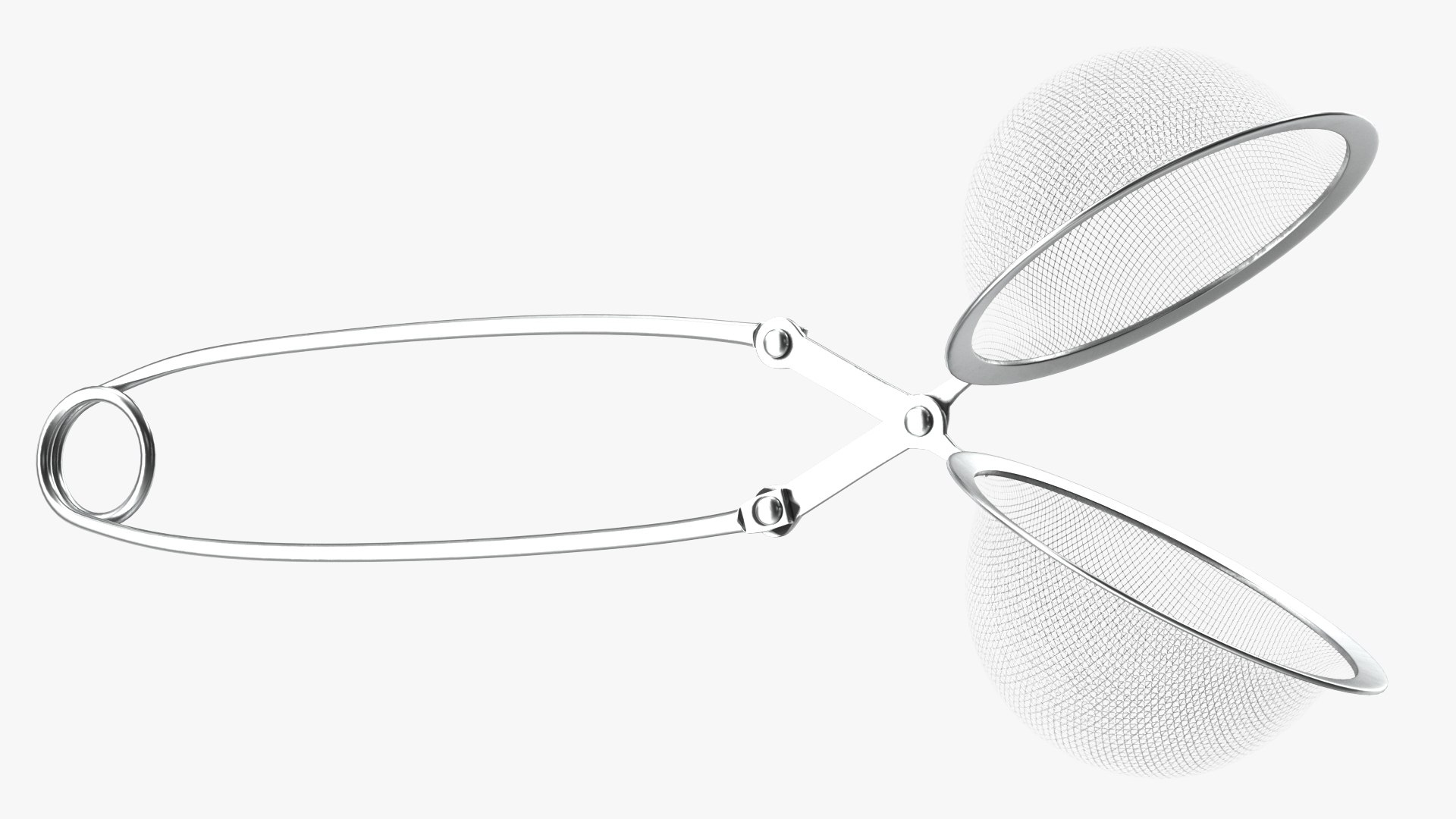 3D Mesh Tea Ball Strainer With Handle Open - TurboSquid 1771818
