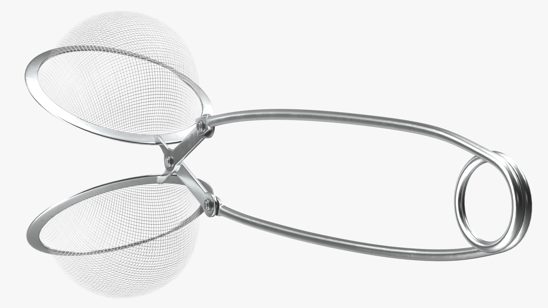 3D Mesh Tea Ball Strainer With Handle Open - TurboSquid 1771818