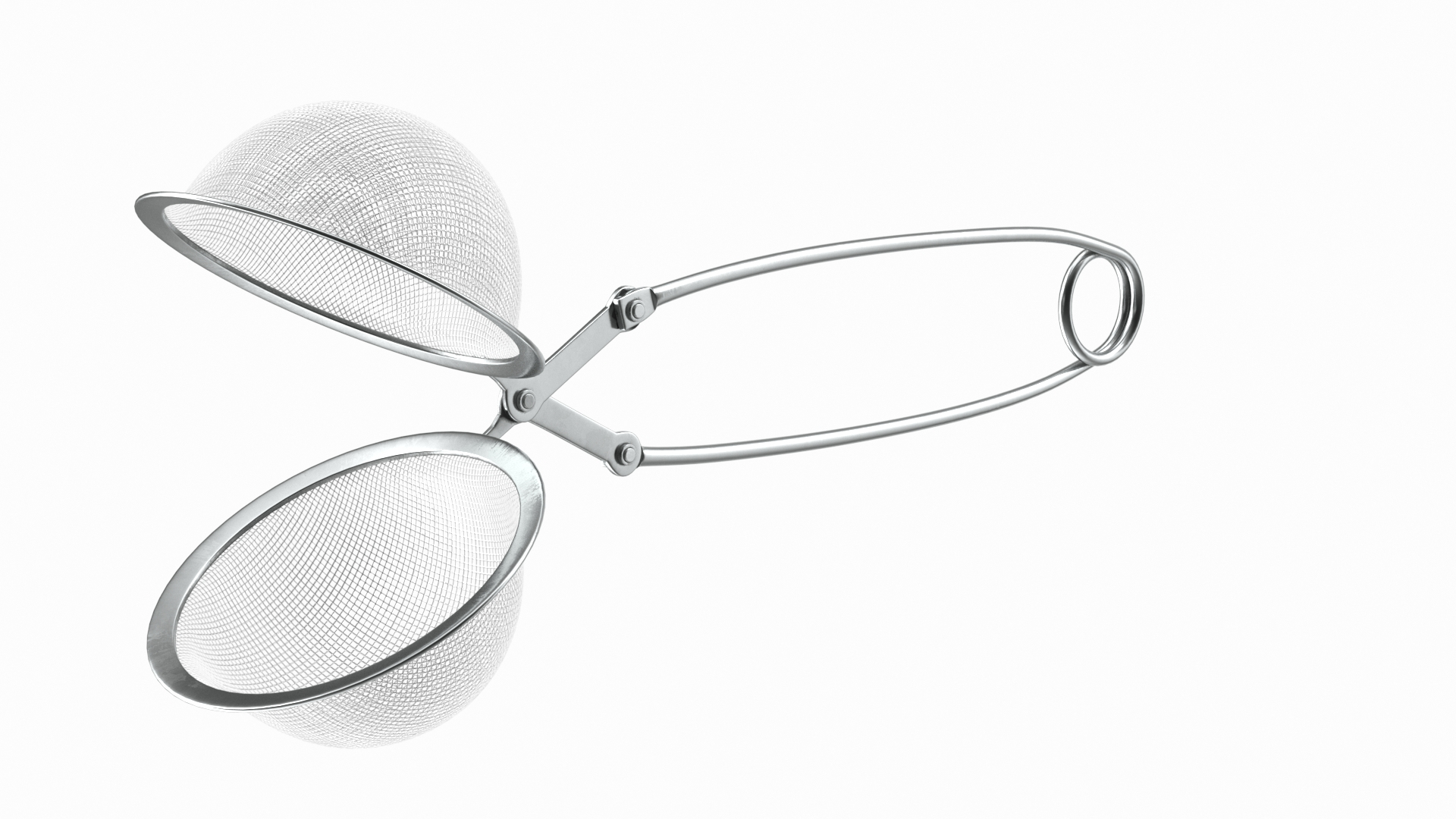 3D Mesh Tea Ball Strainer With Handle Open - TurboSquid 1771818