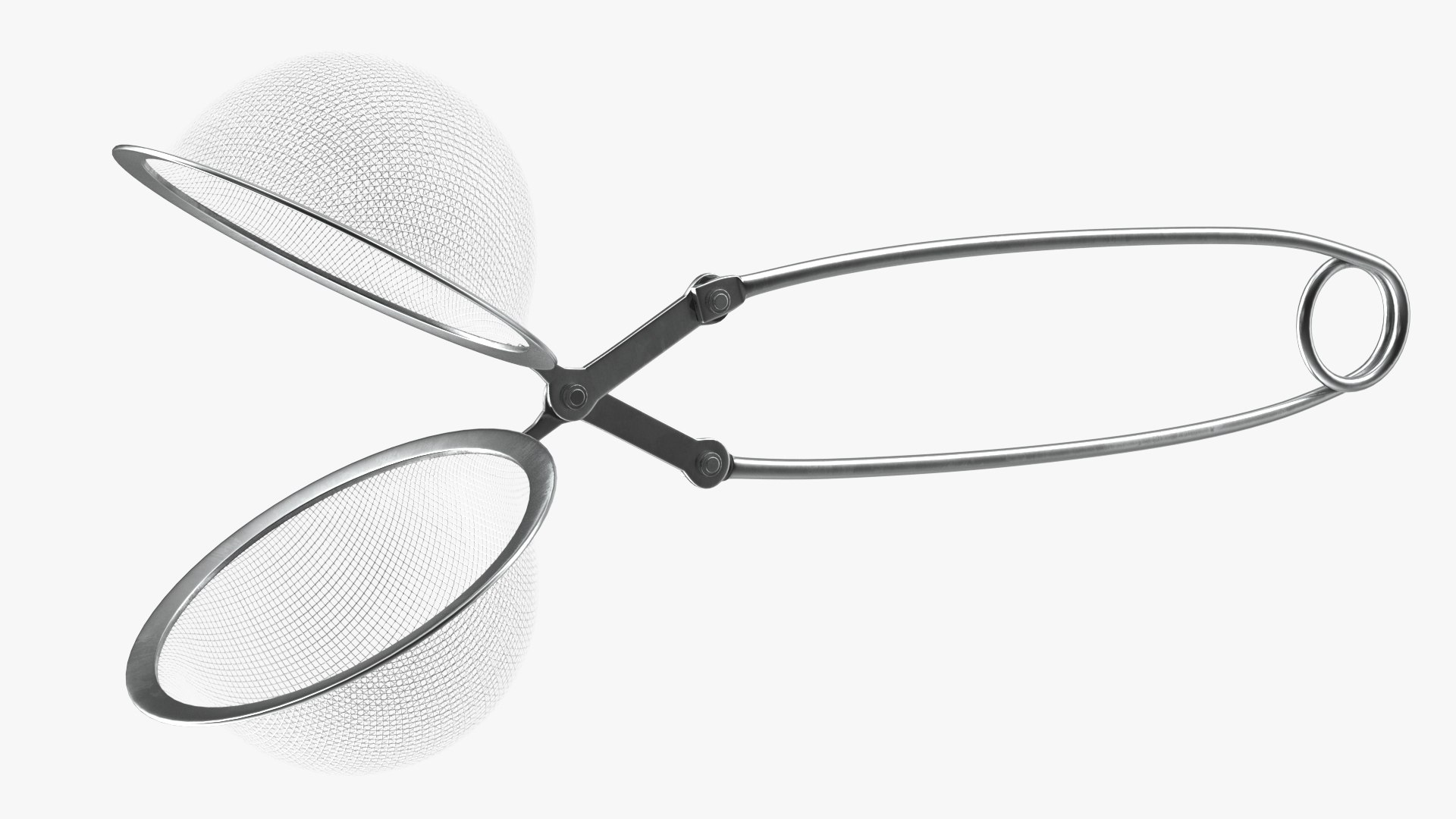 3D Mesh Tea Ball Strainer With Handle Open - TurboSquid 1771818