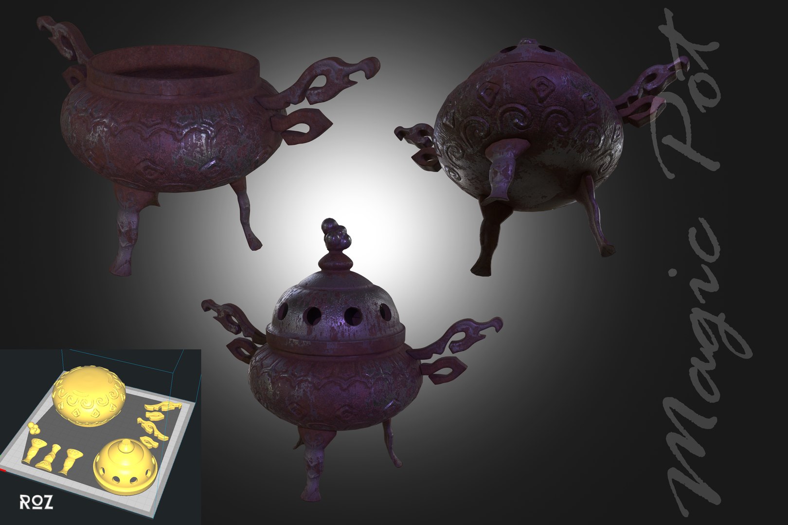 Magic Pot 3D Model - TurboSquid 1933228