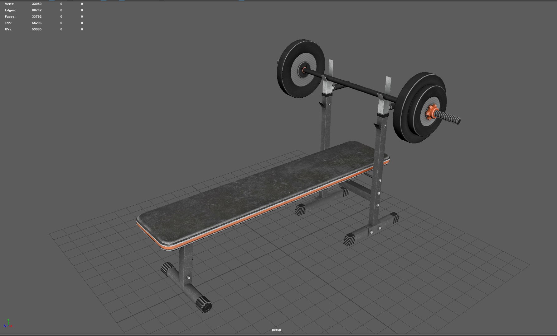 3D model weight bench - TurboSquid 1667689