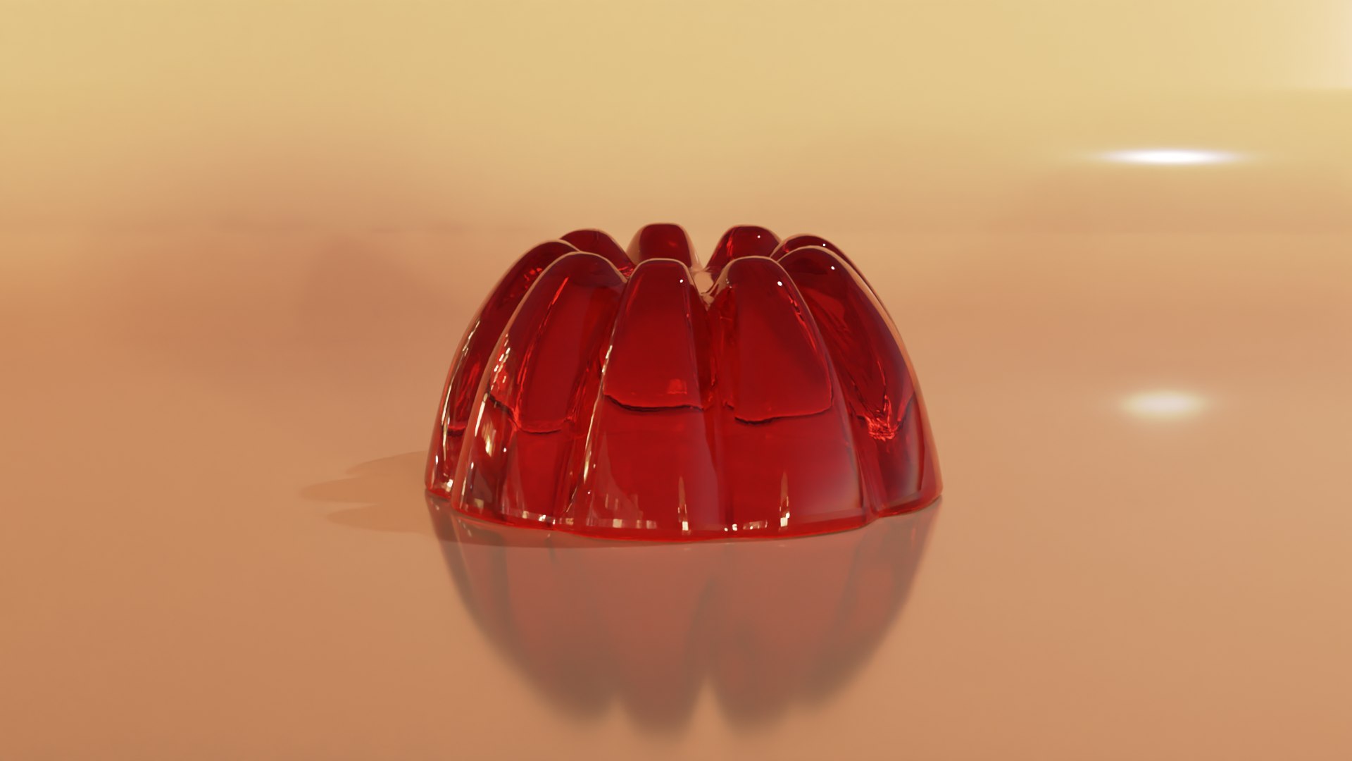 Jello Plate with Whip Cream Cherry 3D model - TurboSquid 2147056