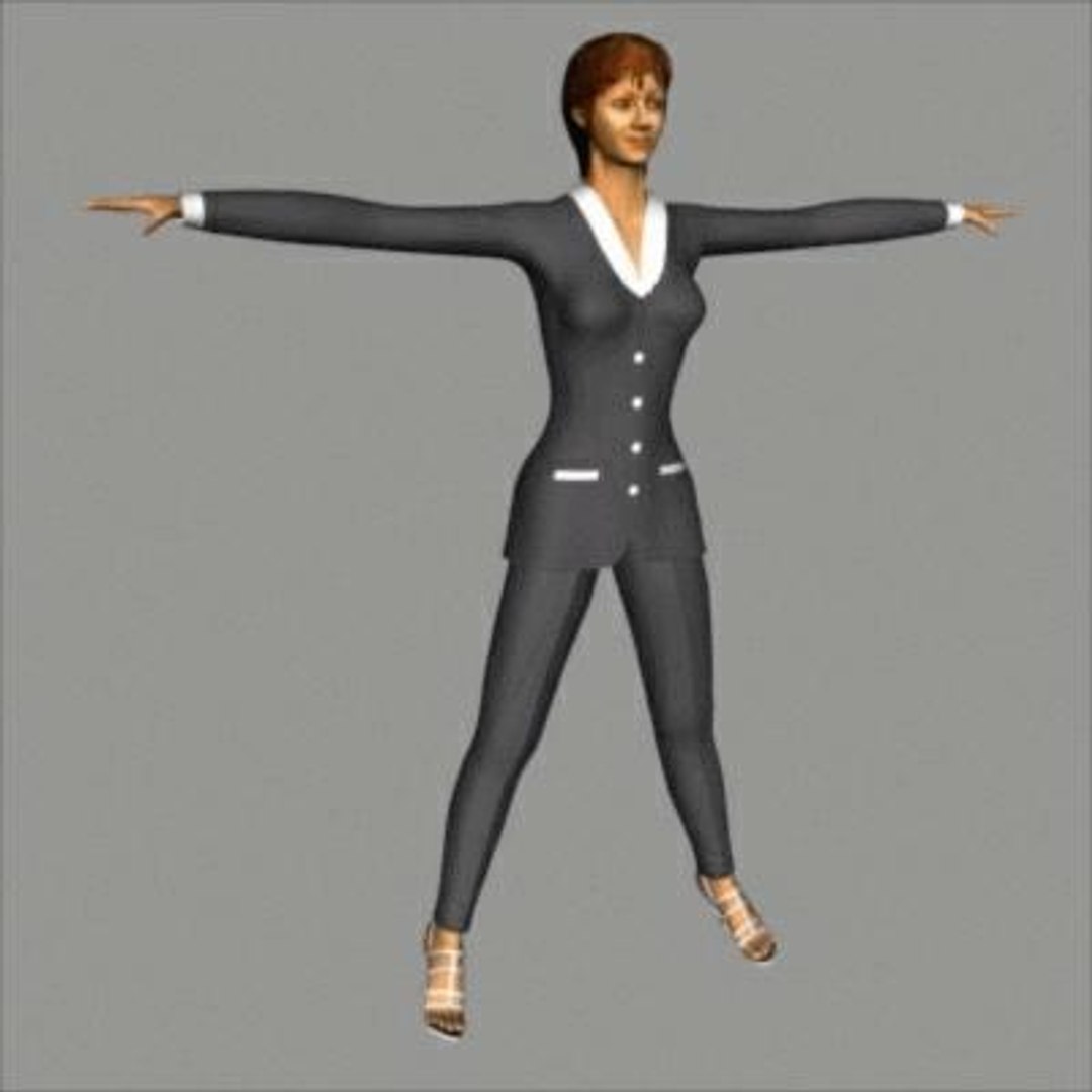 3d Character Constance Model