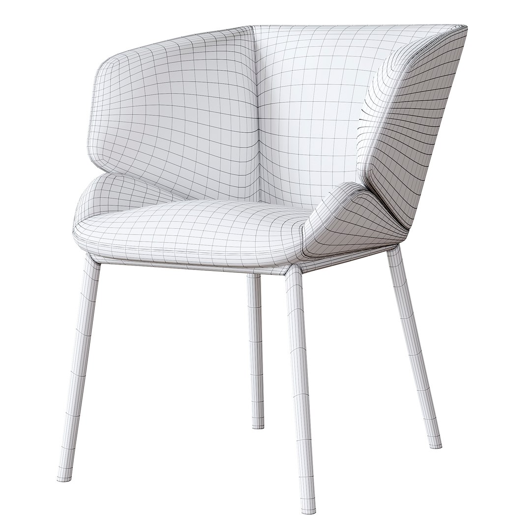 Natuzzi Italia Chairs Rose Dining 3D Model - TurboSquid 1930769