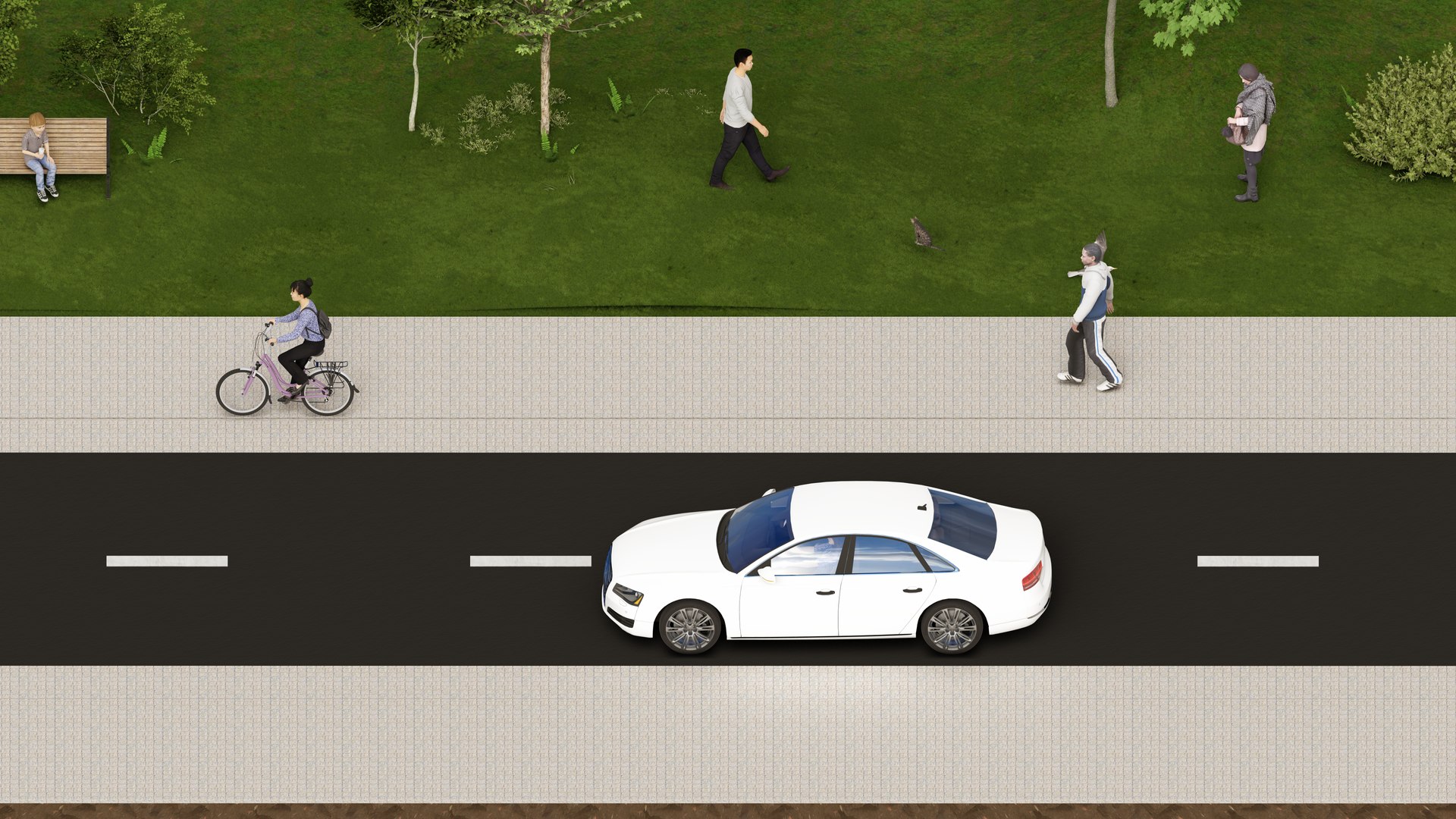 3D Road Diagram Urban Design model - TurboSquid 2006107