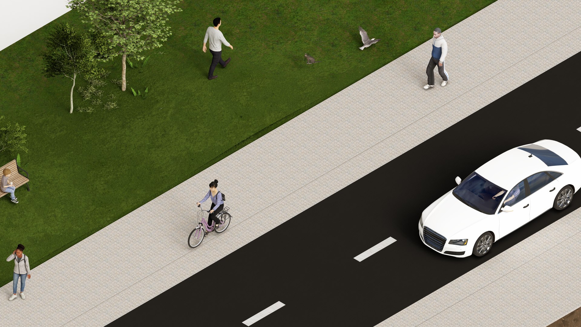 3D Road Diagram Urban Design model - TurboSquid 2006107