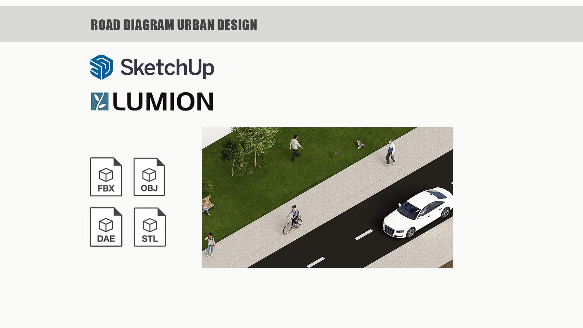 3D Road Diagram Urban Design model - TurboSquid 2006107