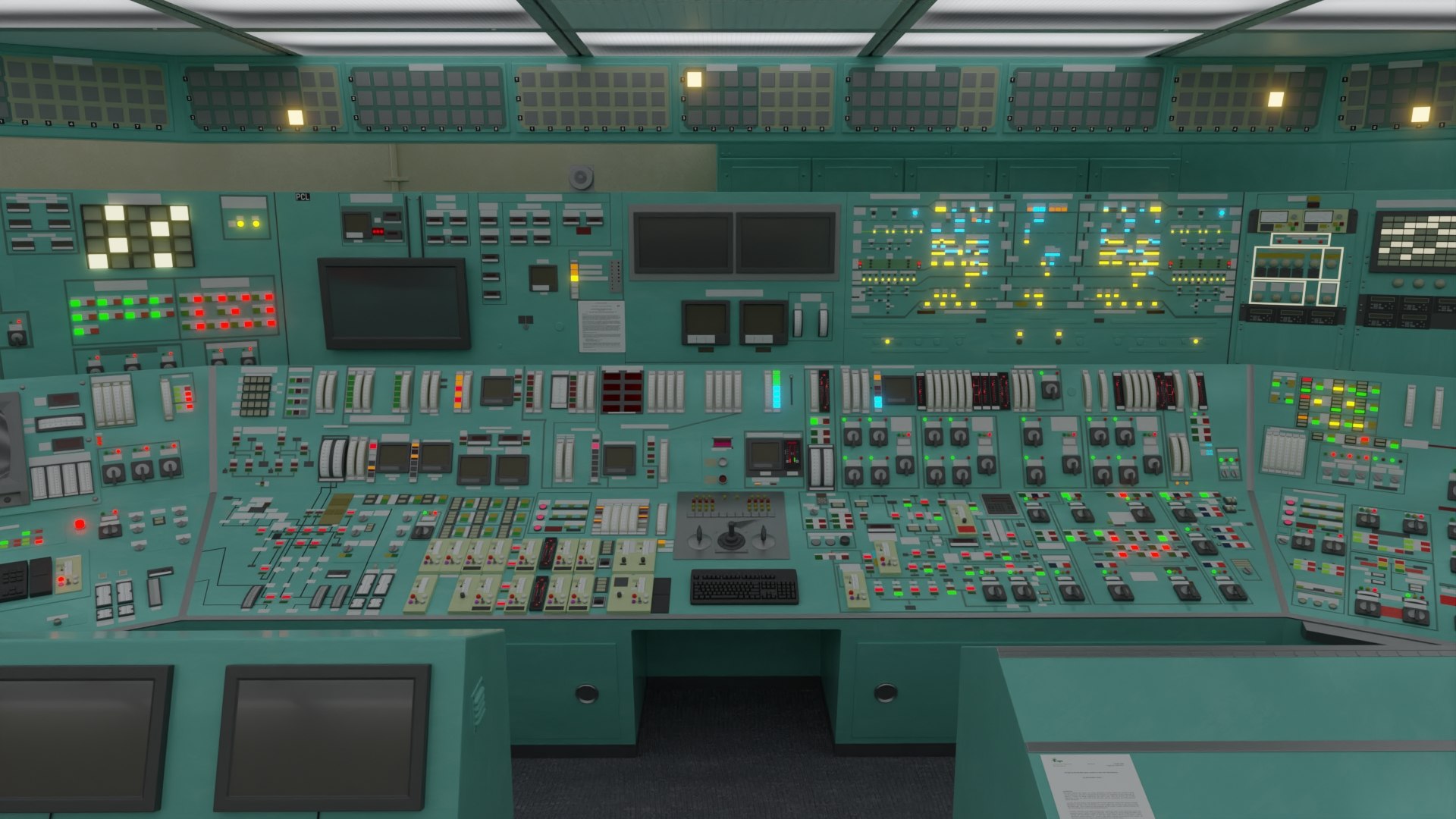 Control Room Nuclear Power 3D - TurboSquid 1610955