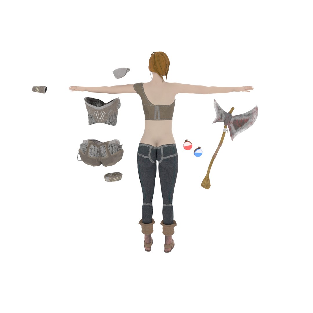 3D War Woman Rigg Model - TurboSquid 1810788