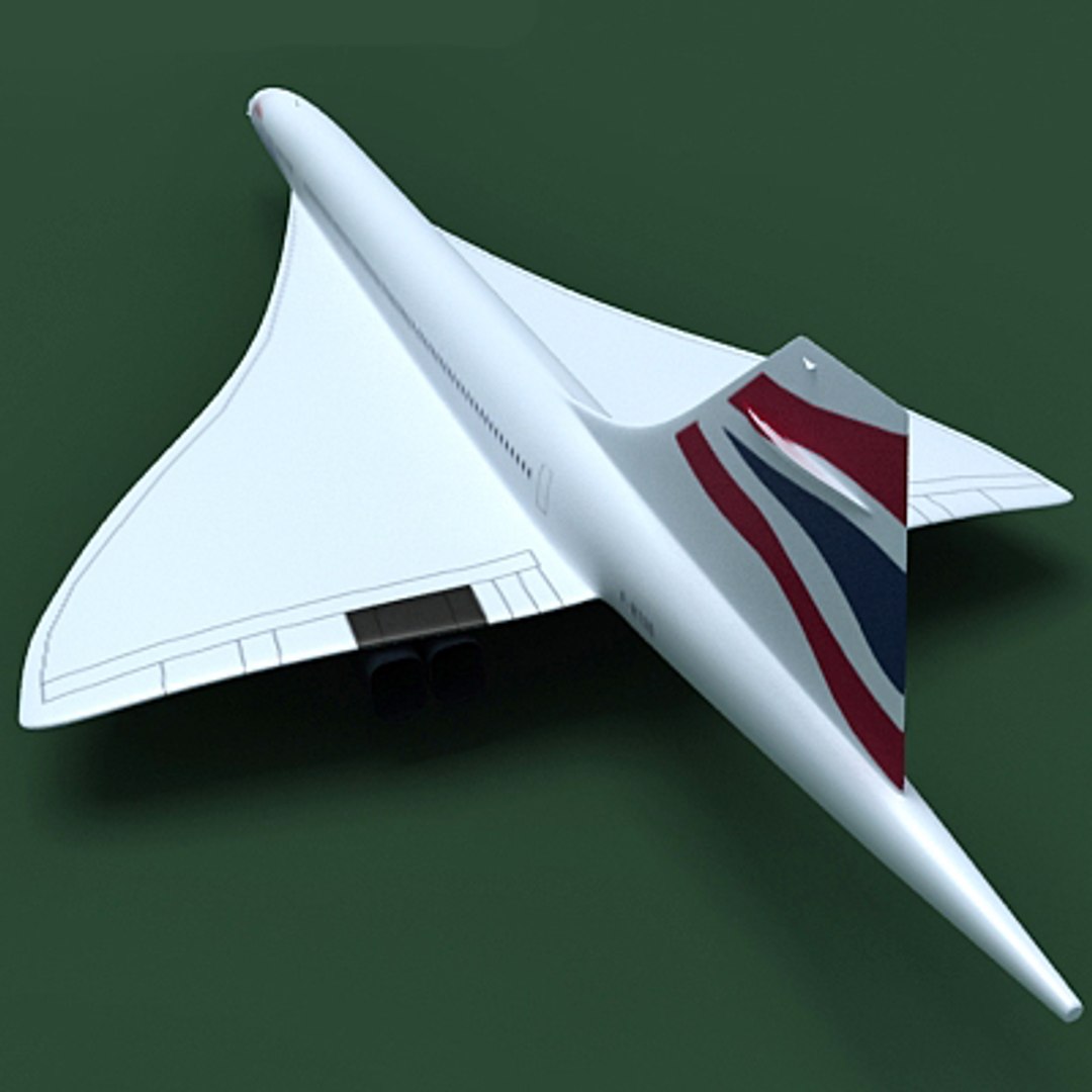Concorde British Airways 3d 3ds
