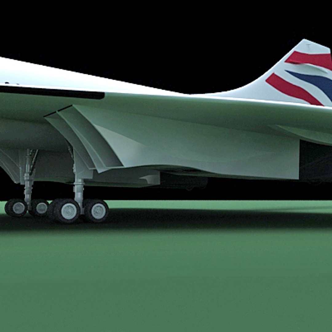 Concorde British Airways 3d 3ds