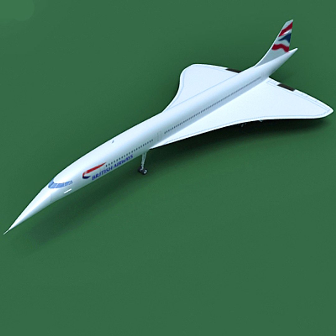 Concorde British Airways 3d 3ds