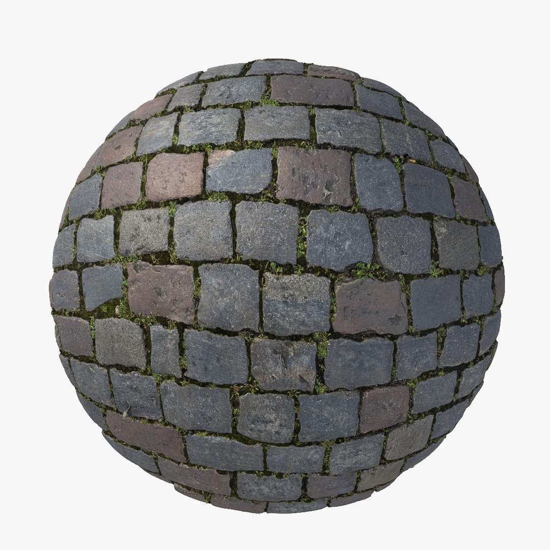 3D Pavement Cobblestone Model - TurboSquid 1211530