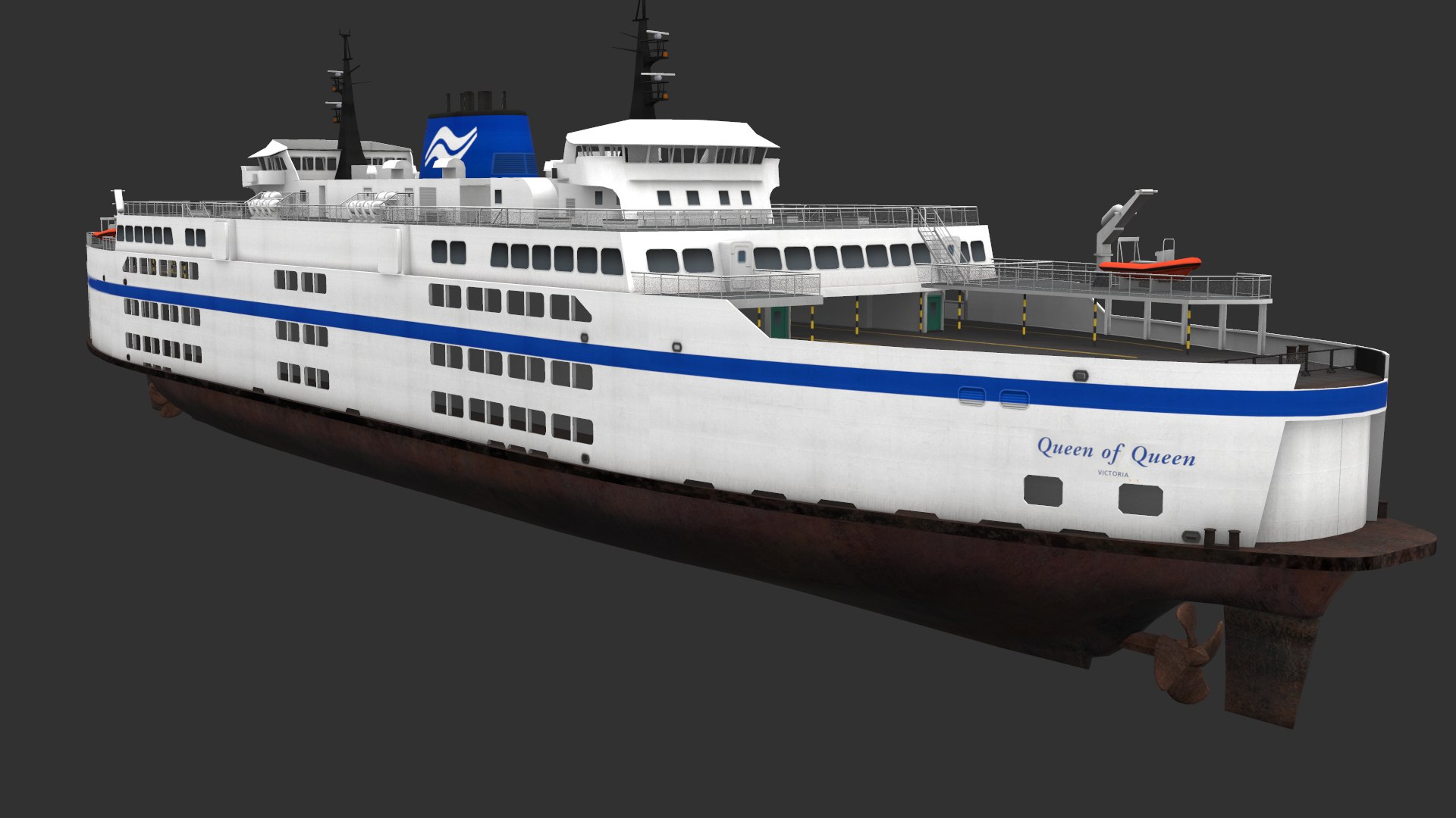 Ferry 3D Model - TurboSquid 2100138