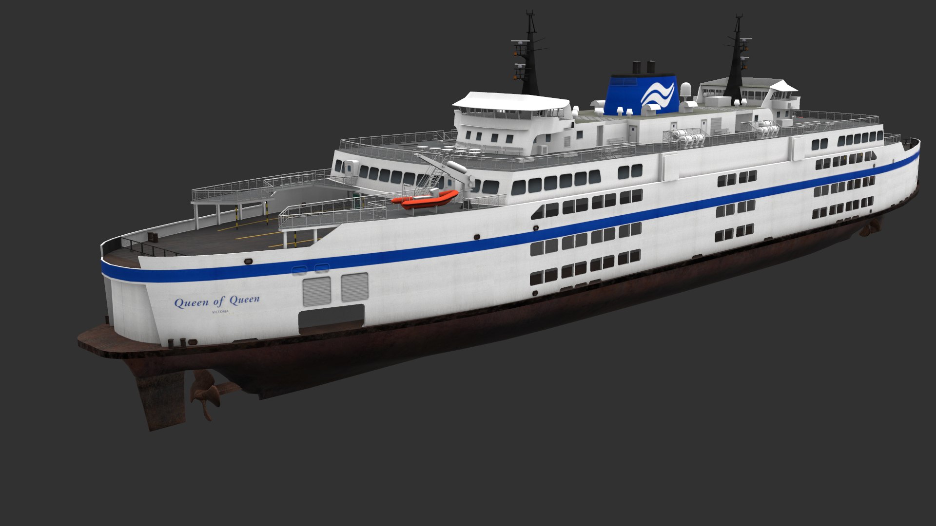 Ferry 3D Model - TurboSquid 2100138