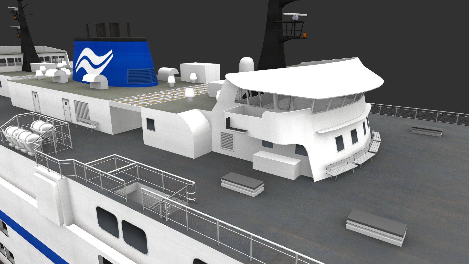 Ferry 3D Model - TurboSquid 2100138