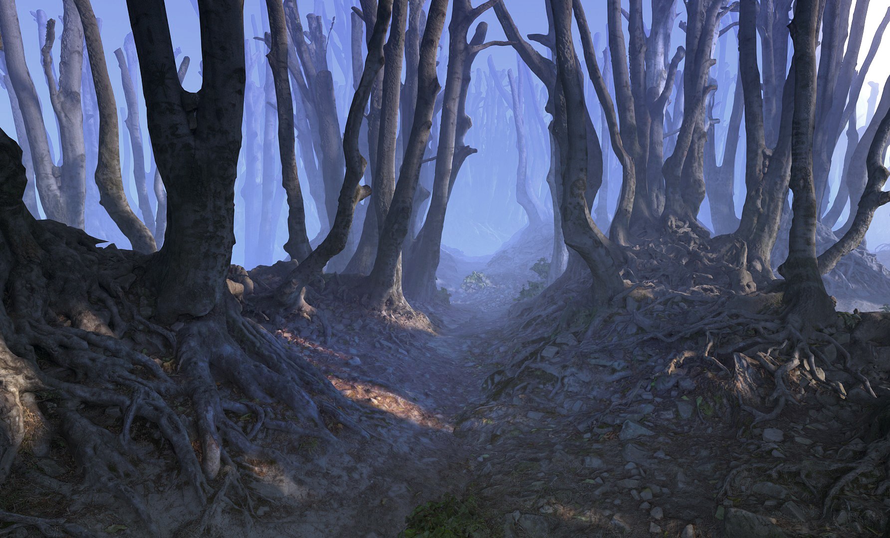 3d Model Real Forest Ultra Hd