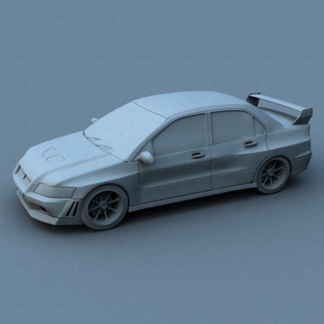 Mitsubishi Evo Vii 3d Model