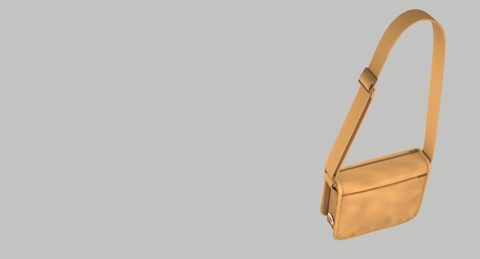 3d model student messenger bag 1