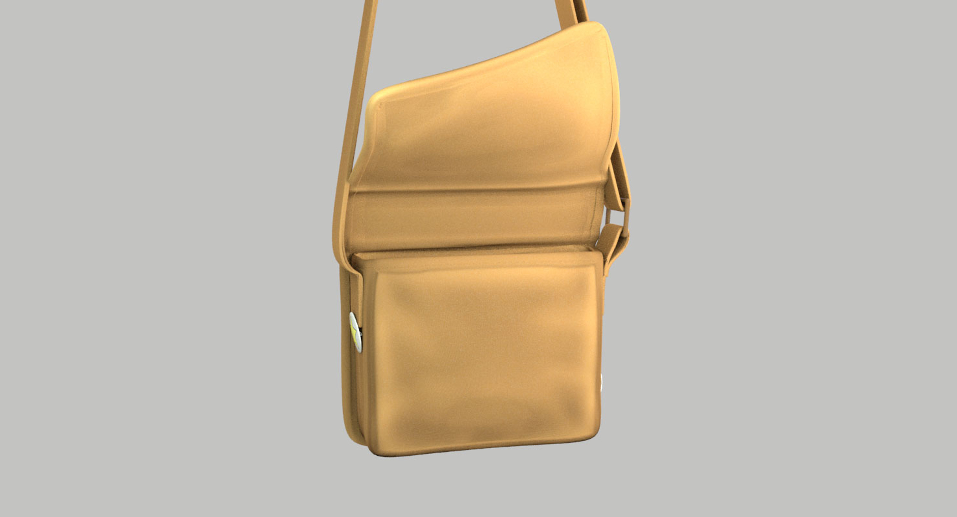 3d model student messenger bag 1