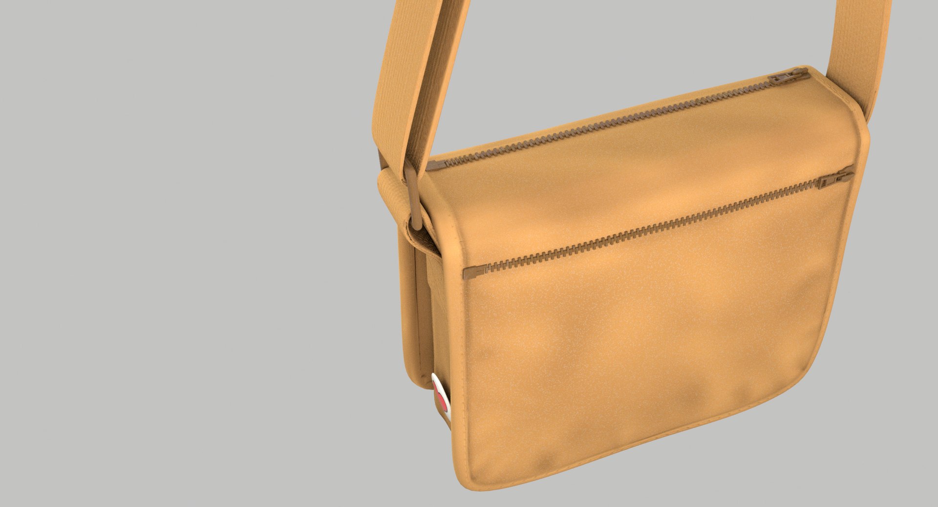 3d model student messenger bag 1