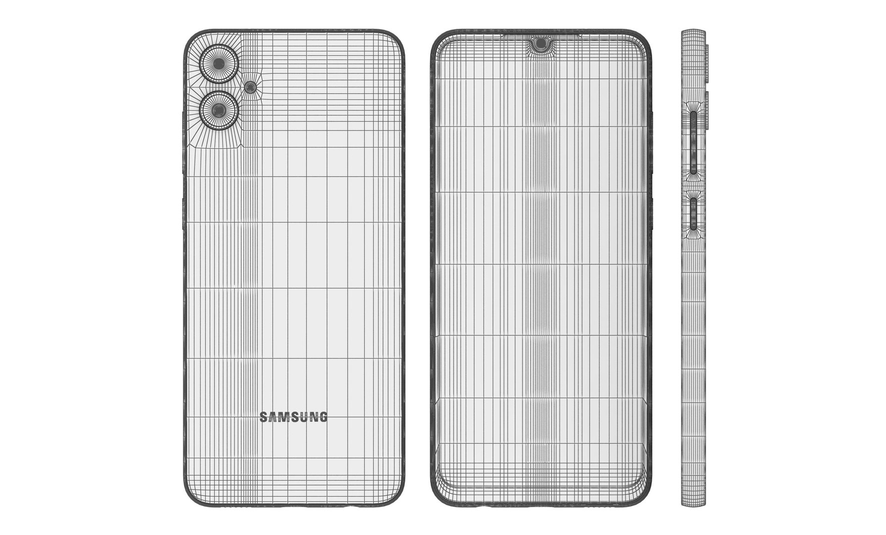 Samsung Galaxy F05 Blue 3D Model - TurboSquid 2284211