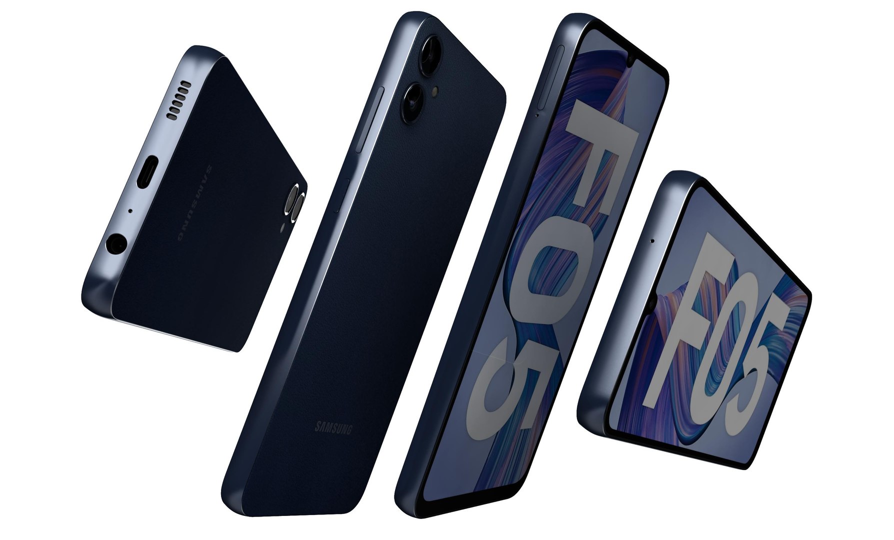 Samsung Galaxy F05 Blue 3D Model - TurboSquid 2284211