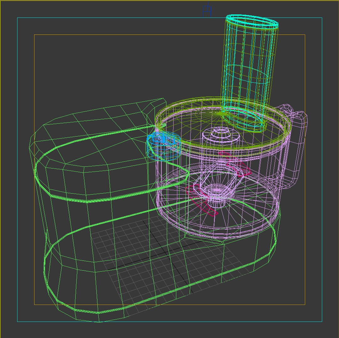 food processor 3d model