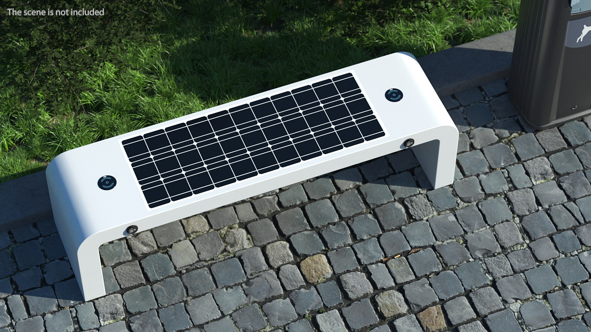 Street Bench with Solar Panel 3D model - TurboSquid 2000826