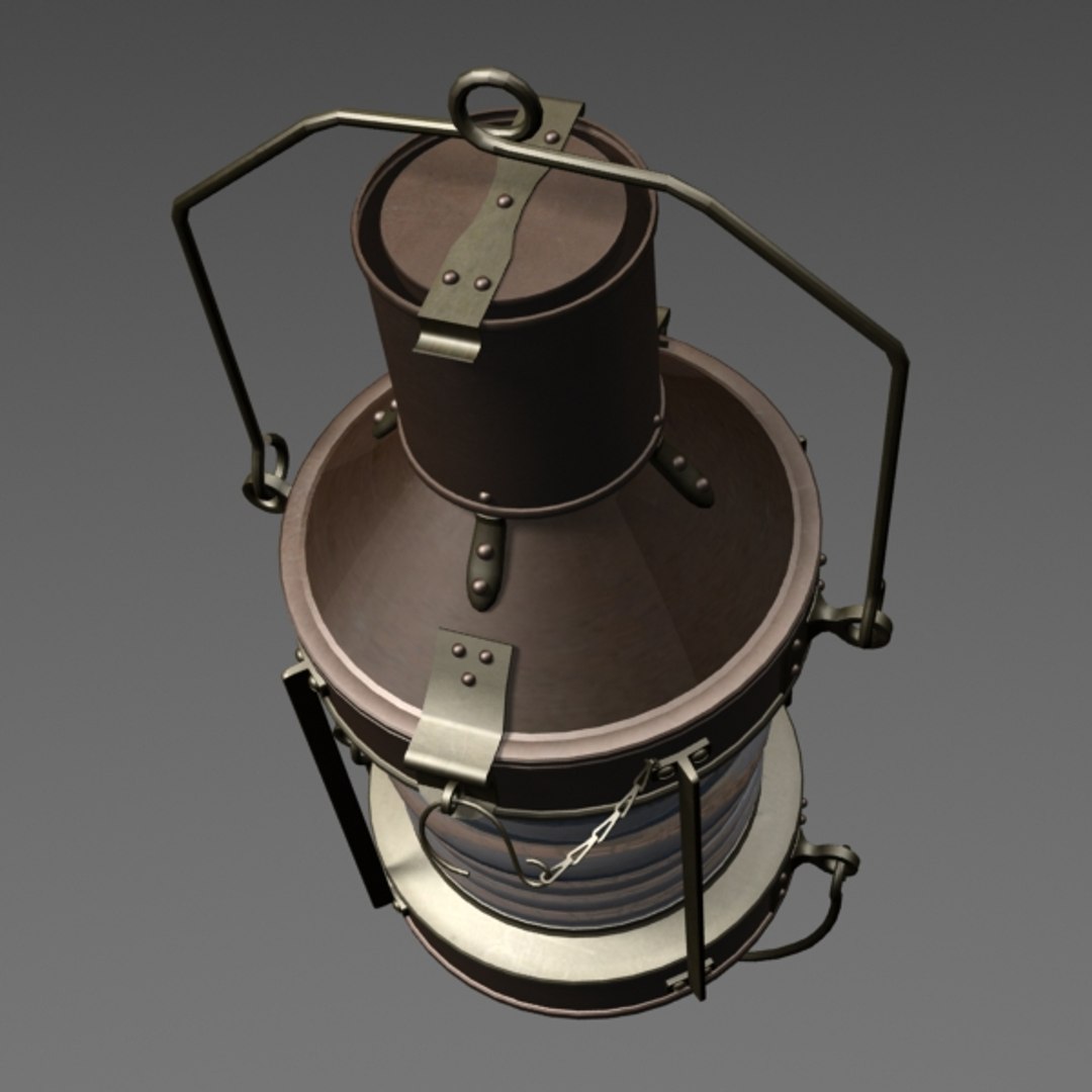 3d marine lantern lamp model