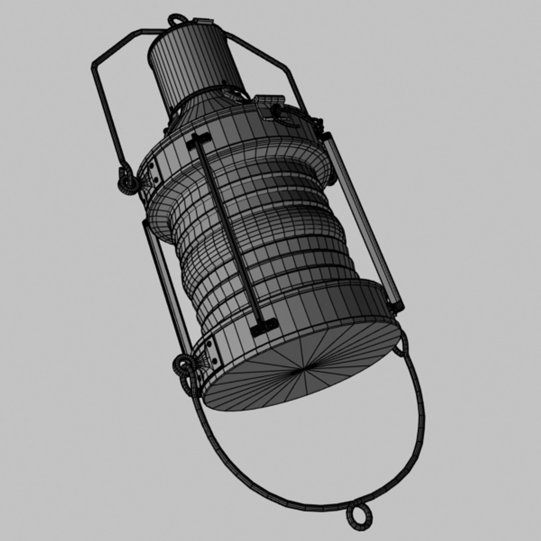 3d marine lantern lamp model