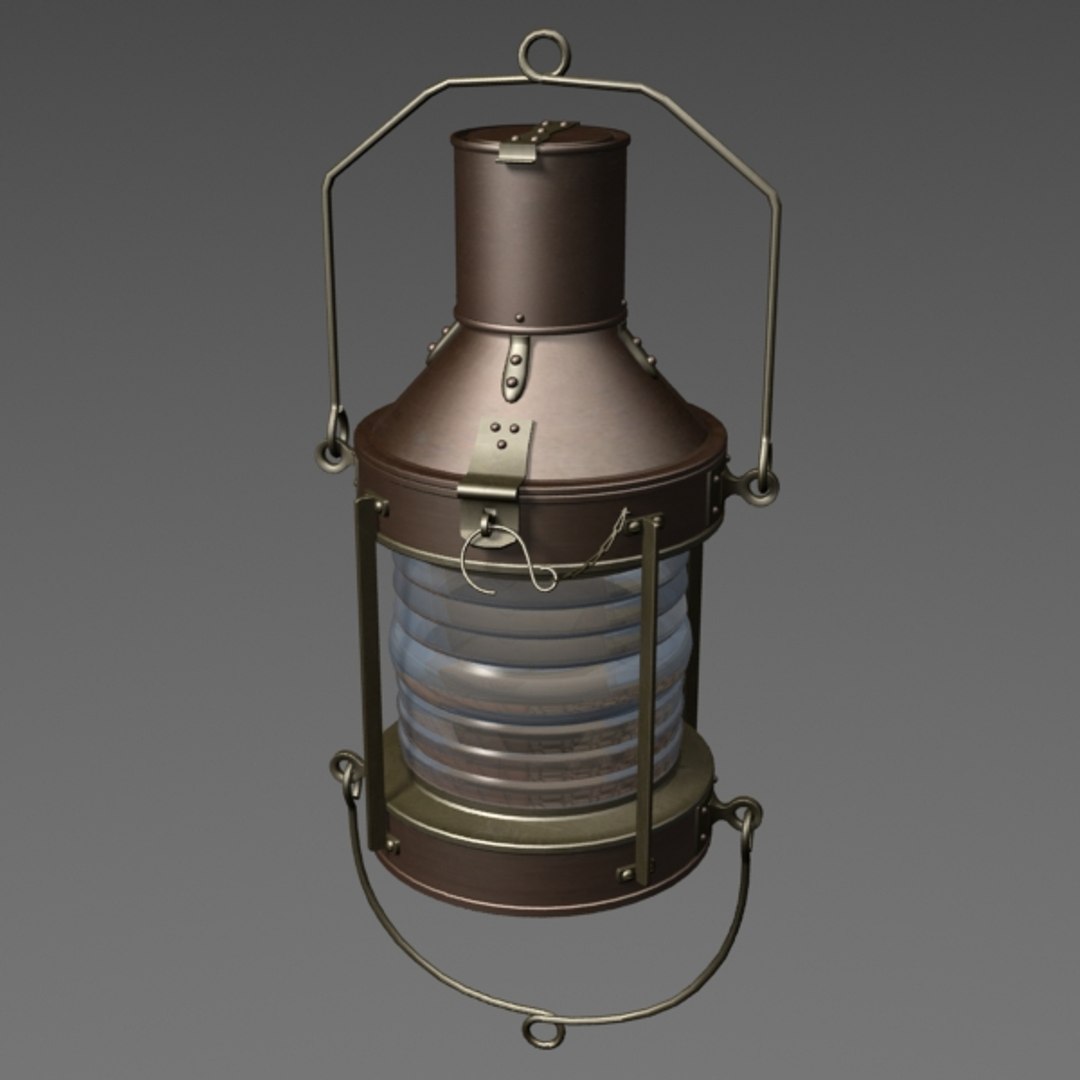 3d marine lantern lamp model