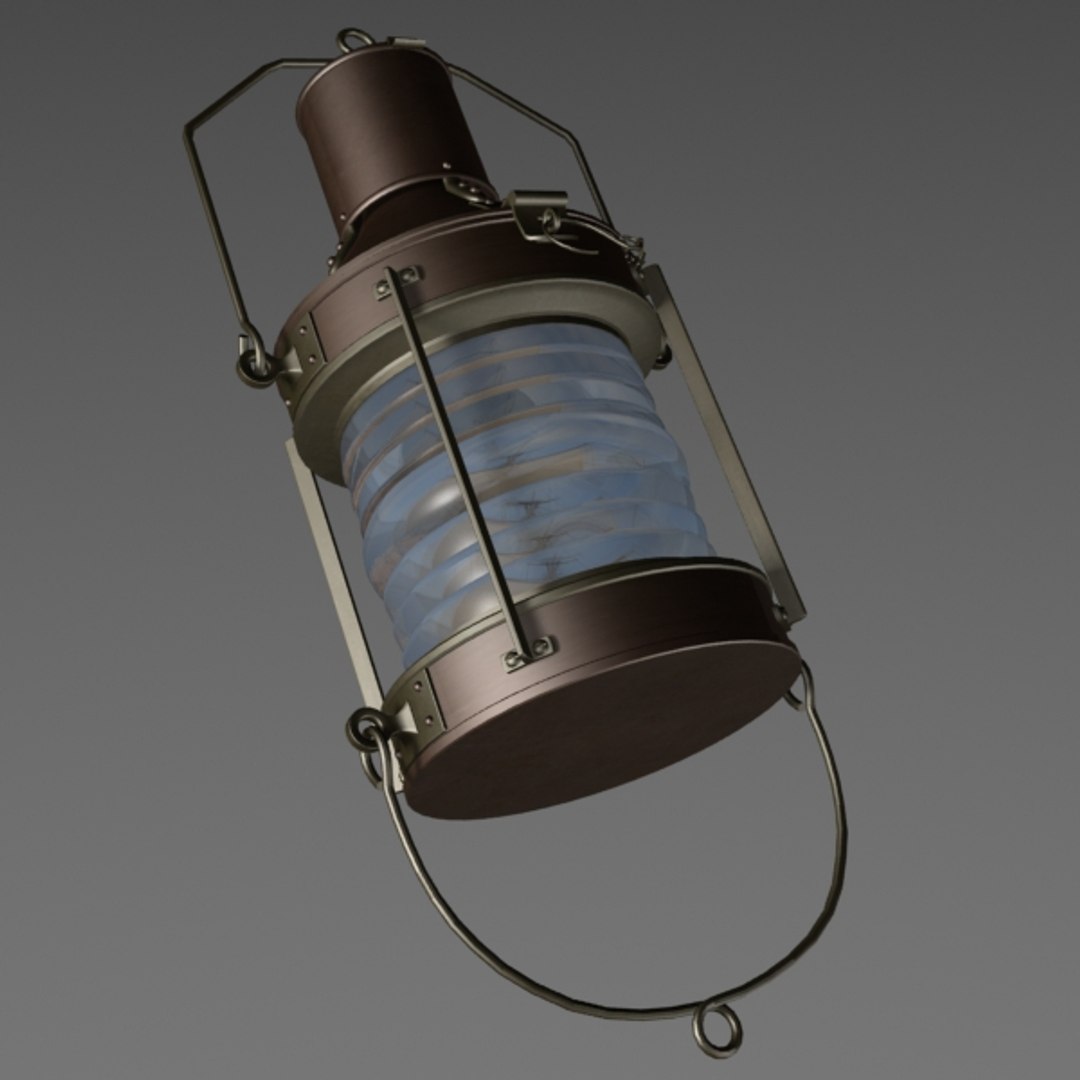 3d marine lantern lamp model
